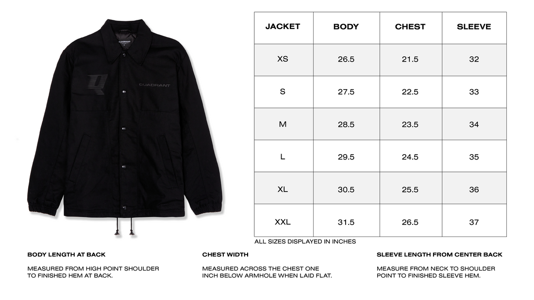Size Guide – Quadrant